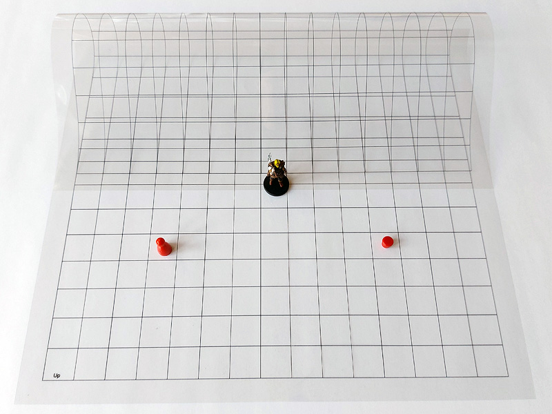 Transparent Grid Sheet A2 (59,4 x 42,0 cm) Quadratic 1 Inch